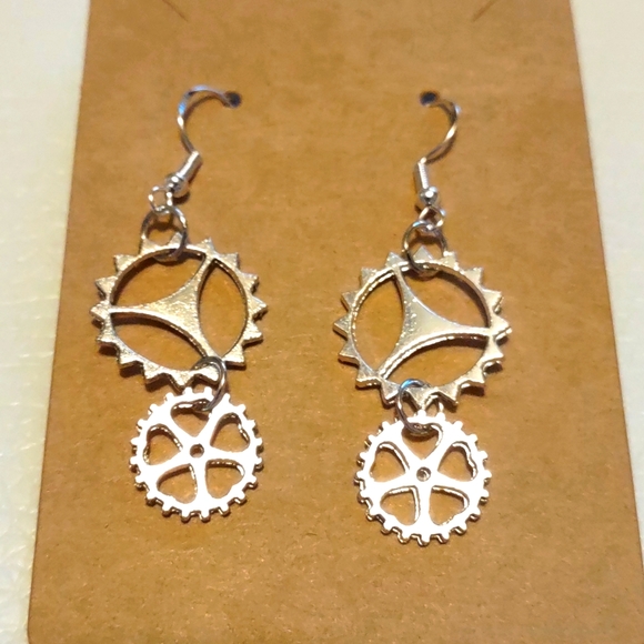 Hand Crafted | Jewelry | Steampunk Gears Earrings | Poshmark